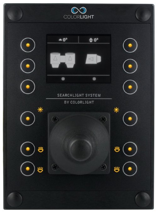 LED SEARCHLIGHT, 2 X 250W DUAL HEAD, 24VDC, 6300K, 2.4 MILLION CANDELA ...